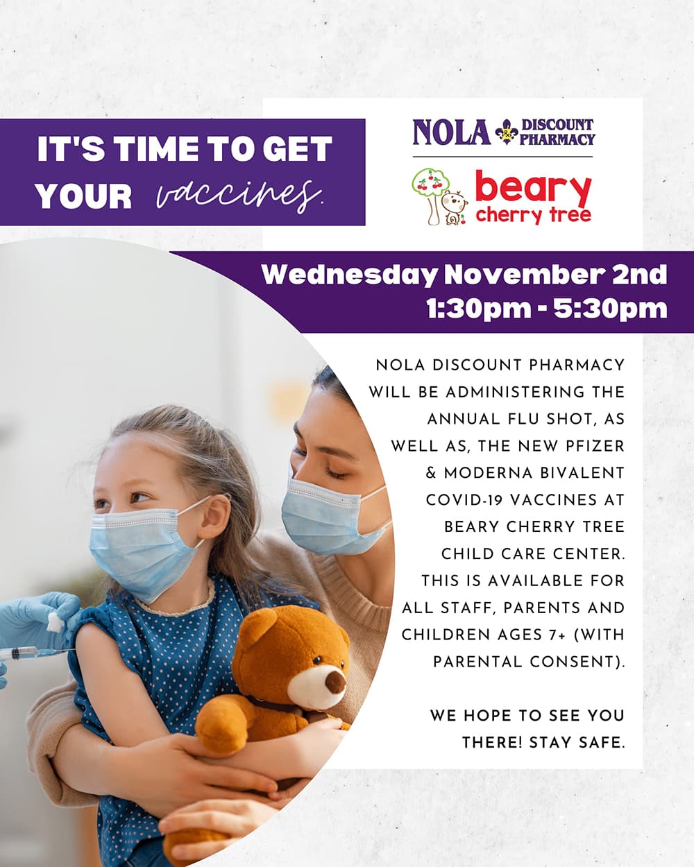 It's Time to Get Your Vaccines - Beary Cherry Tree